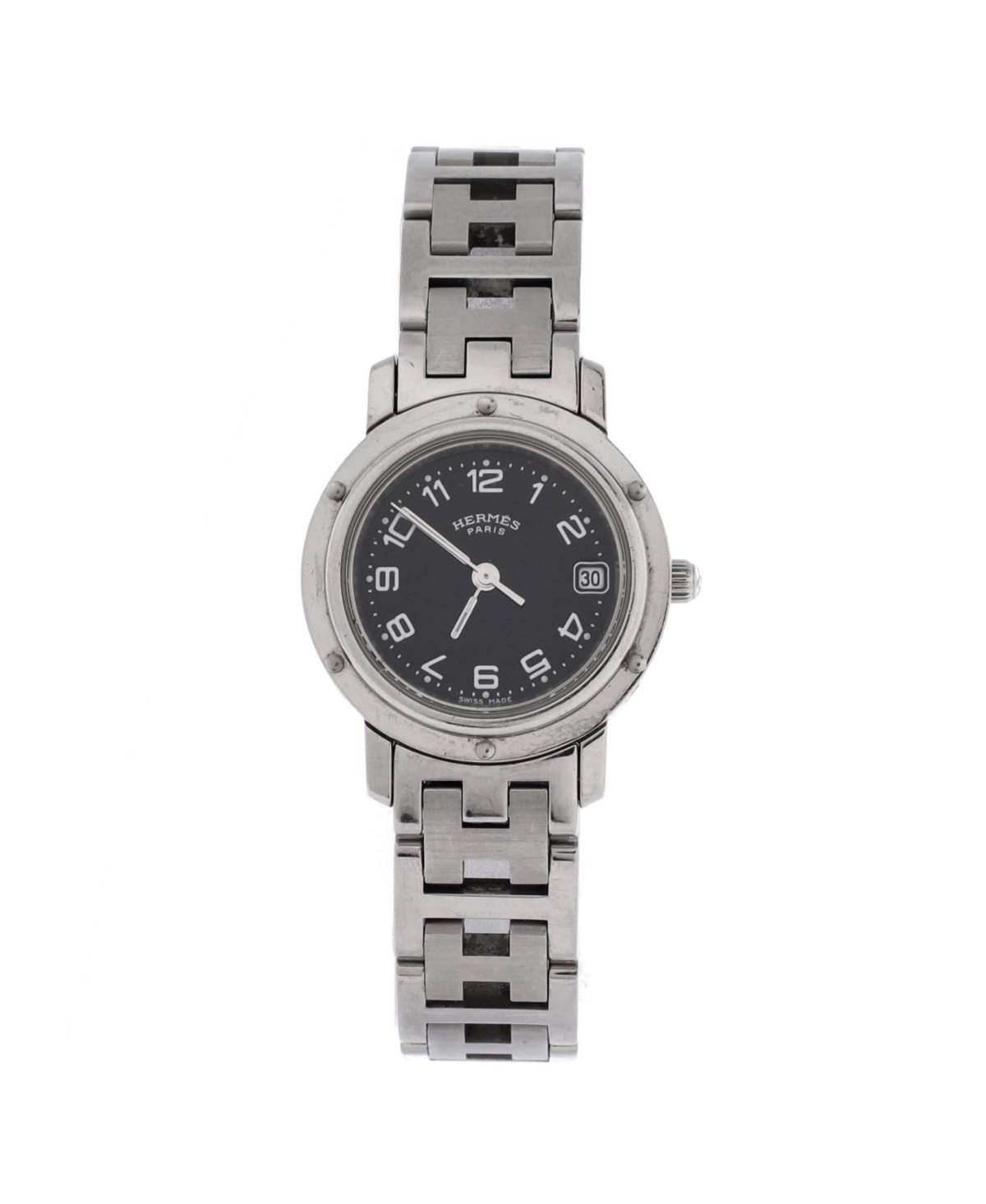 Click here for Pre-Owned Hermes Clipper Quartz Watch in Stainless... prices
