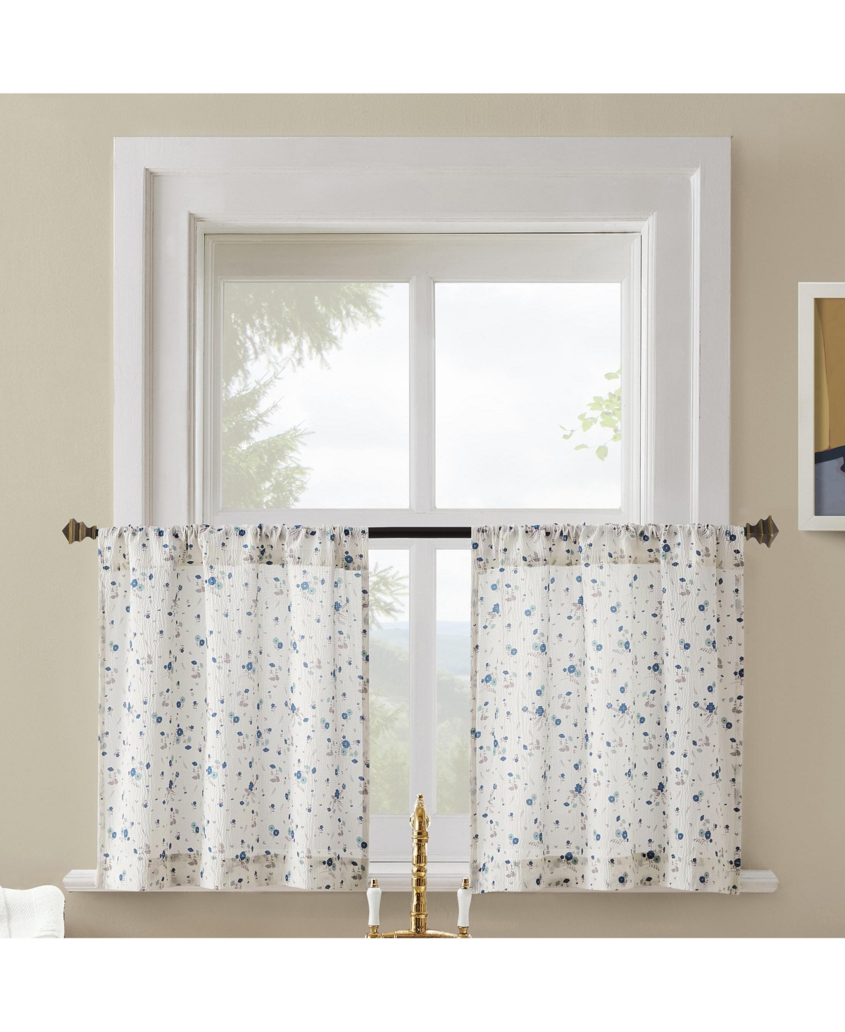 Click here for No. 918 Mirabelle Ditsy Floral Semi-Sheer Rod Pock... prices