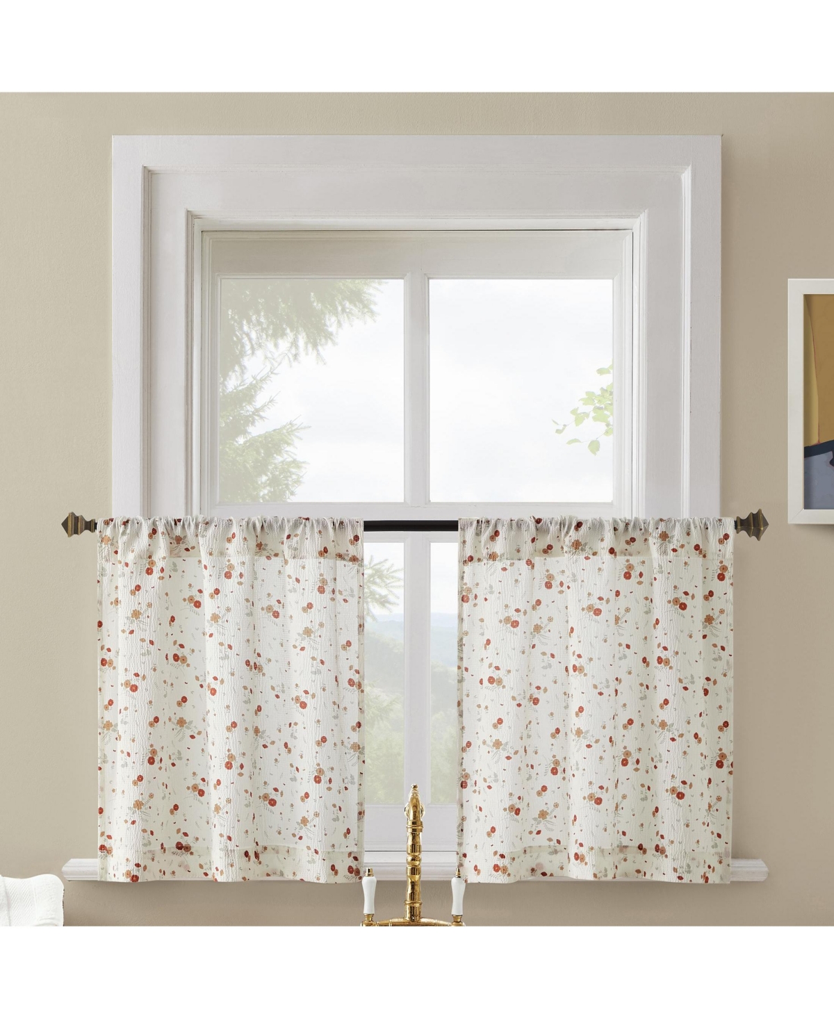Click here for No. 918 Mirabelle Ditsy Floral Semi-Sheer Rod Pock... prices