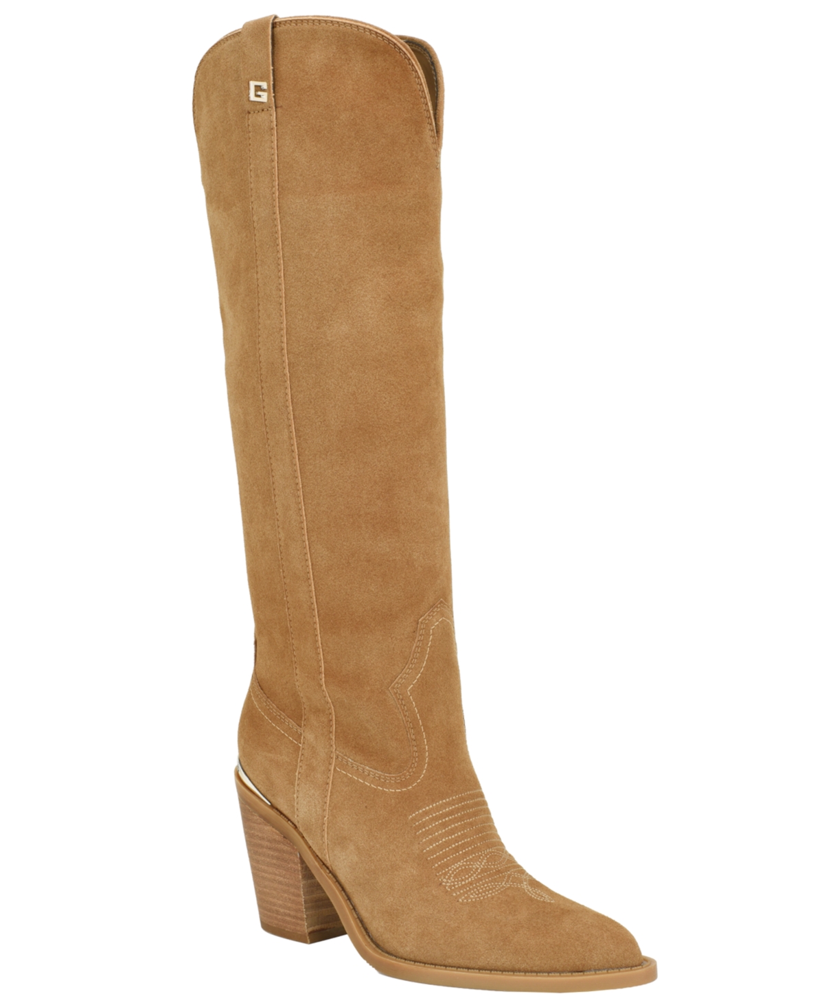 Click here for Guess Womens Sashon Wide-Calf Knee-High Topstitche... prices