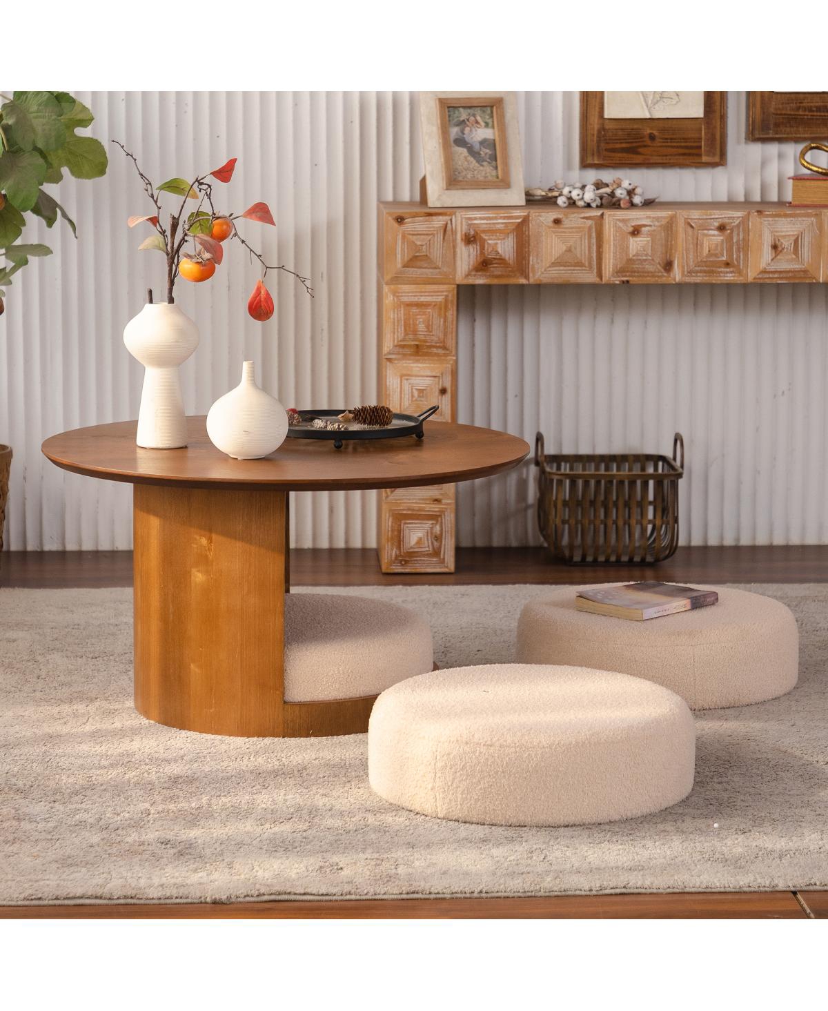 Click here for Streamdale Furniture 31.5 Round Wood Coffee Table... prices