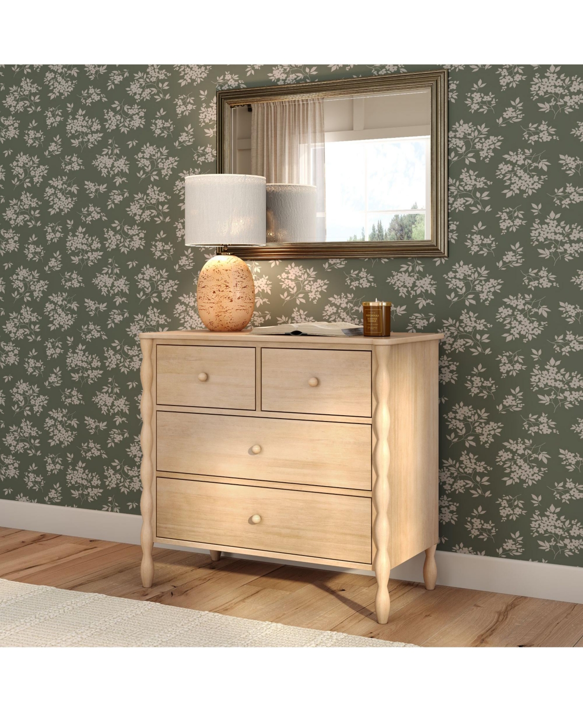 Click here for Plank+Beam Jenny Lind 2 over 2 Drawer Dresser - Bl... prices
