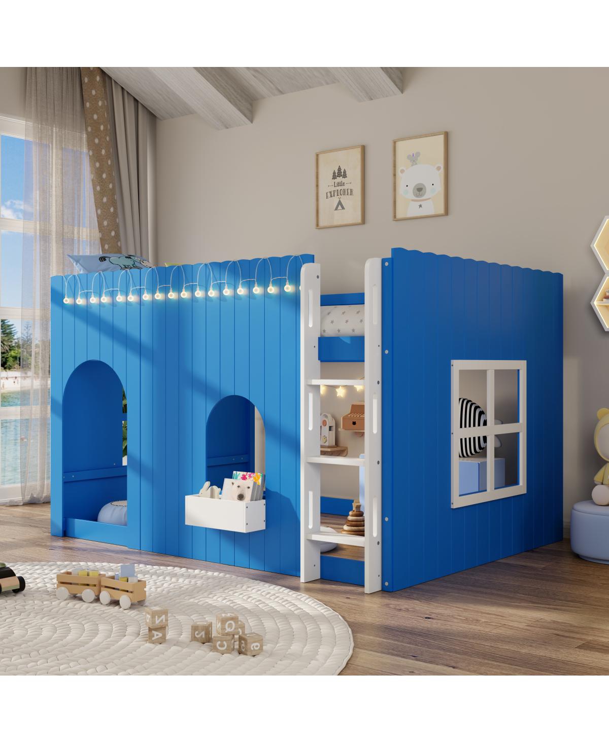 Click here for Streamdale Furniture Kids Loft Bed with Warm Led L... prices