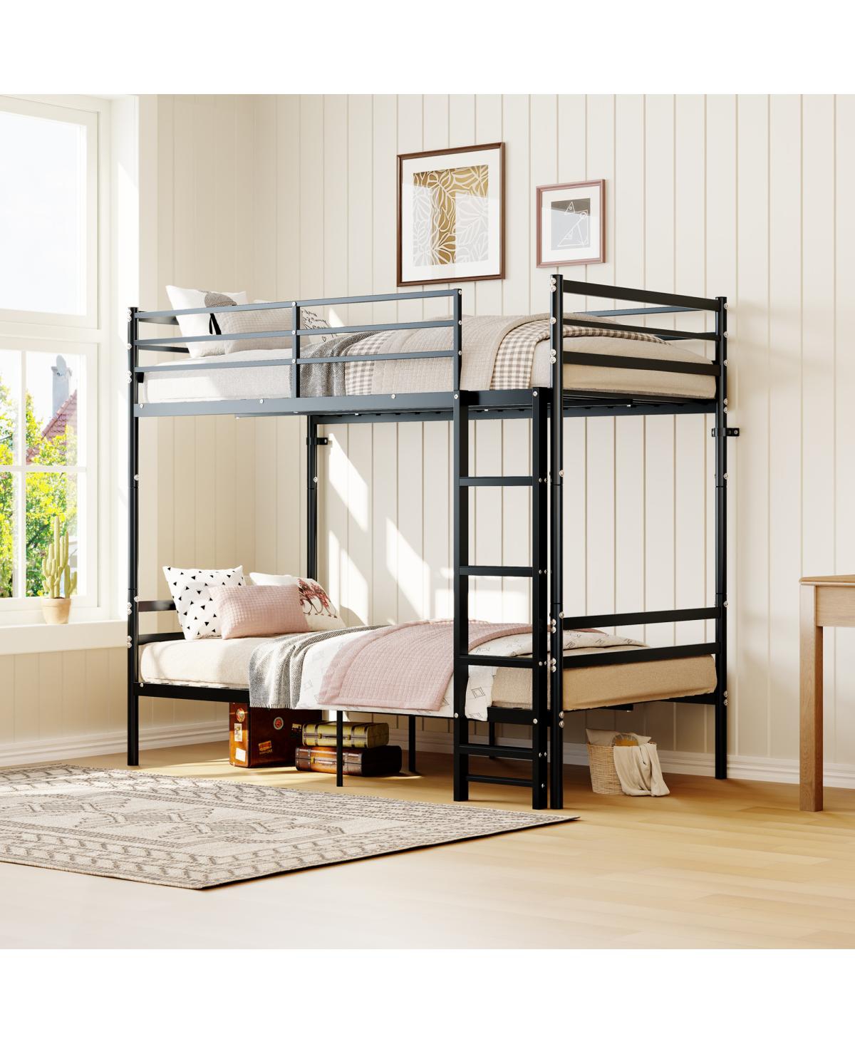 Click here for Streamdale Furniture Over Twin Metal Bunk Bed with... prices