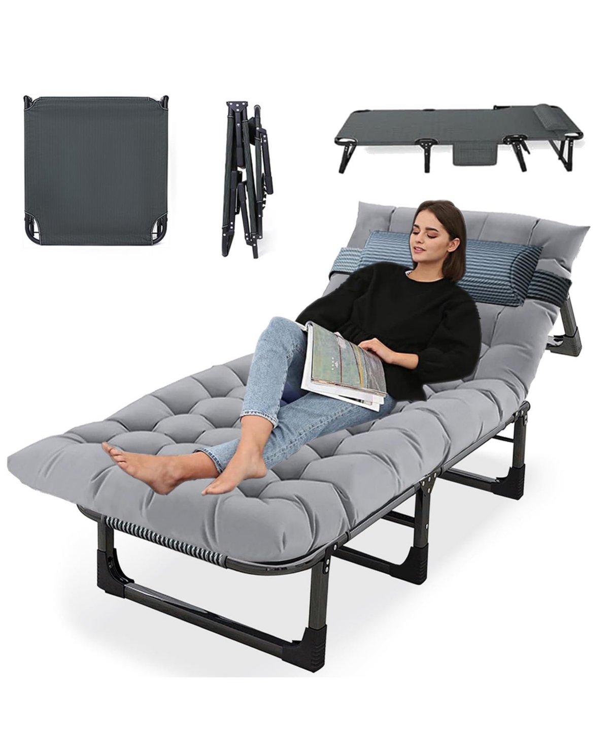 Click here for Piscifun Heavy Duty Portable Folding Camping Bed A... prices