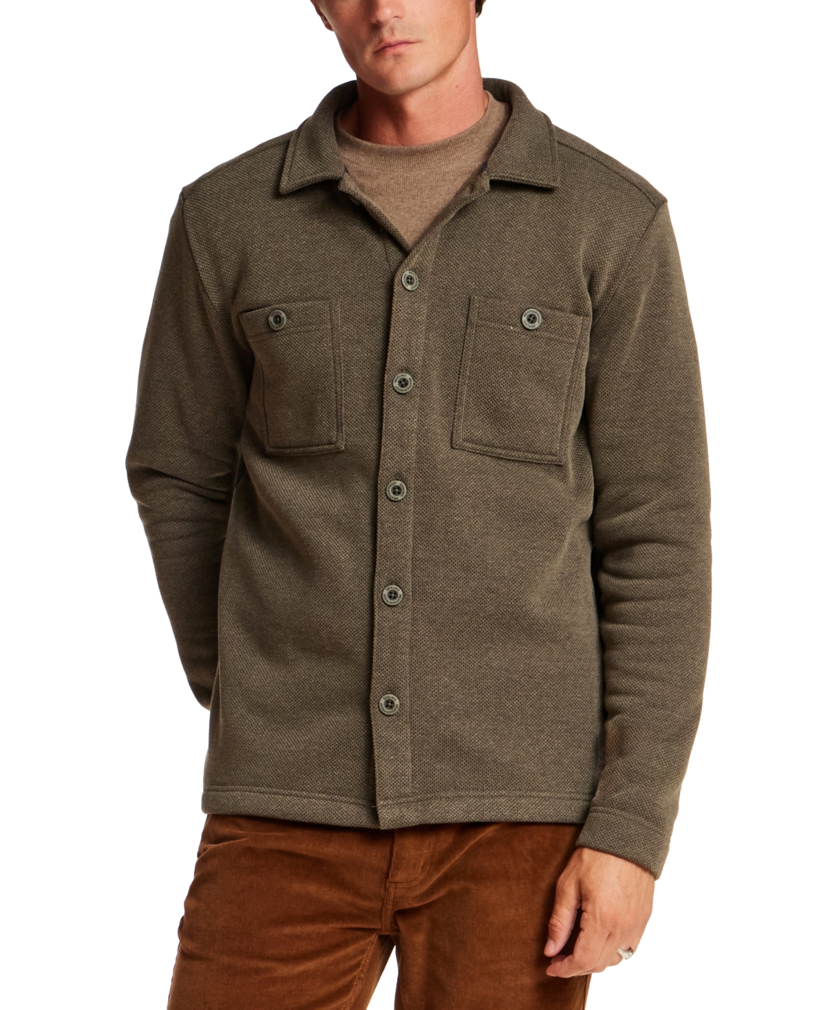 Click here for Weatherproof Vintage Mens Pebble Fleece Shirt Jack... prices