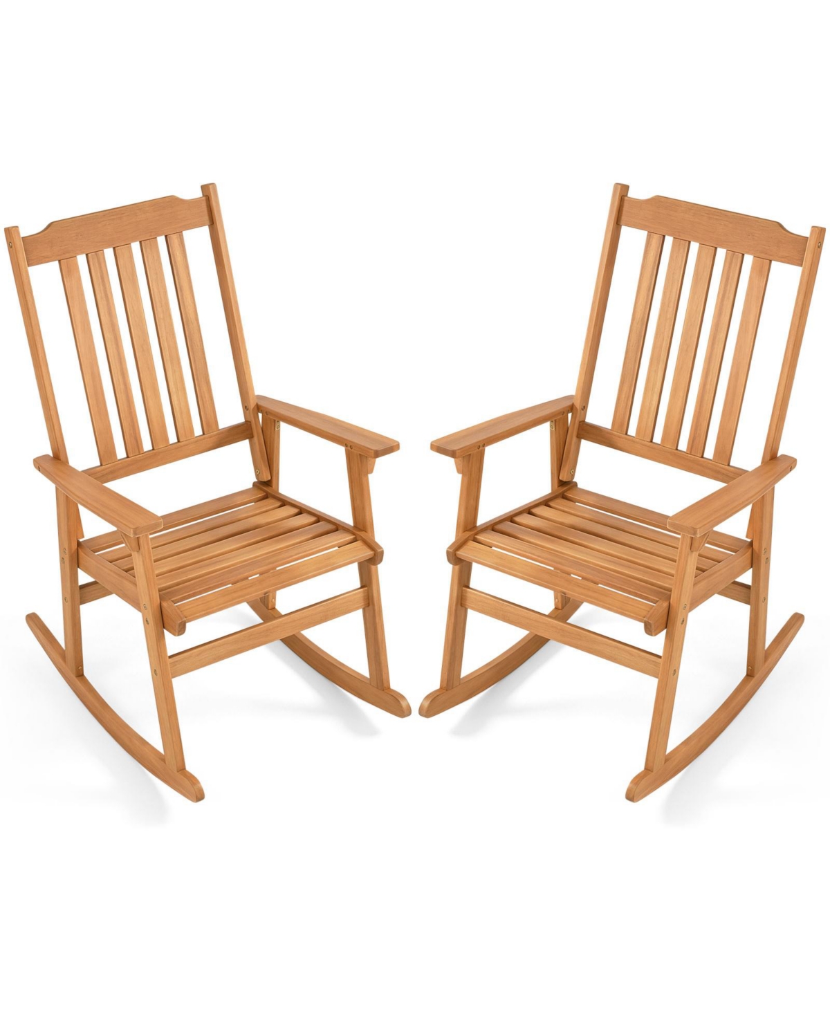 Click here for Gymax 2 Piece Outdoor Rocking Chair with High Back... prices
