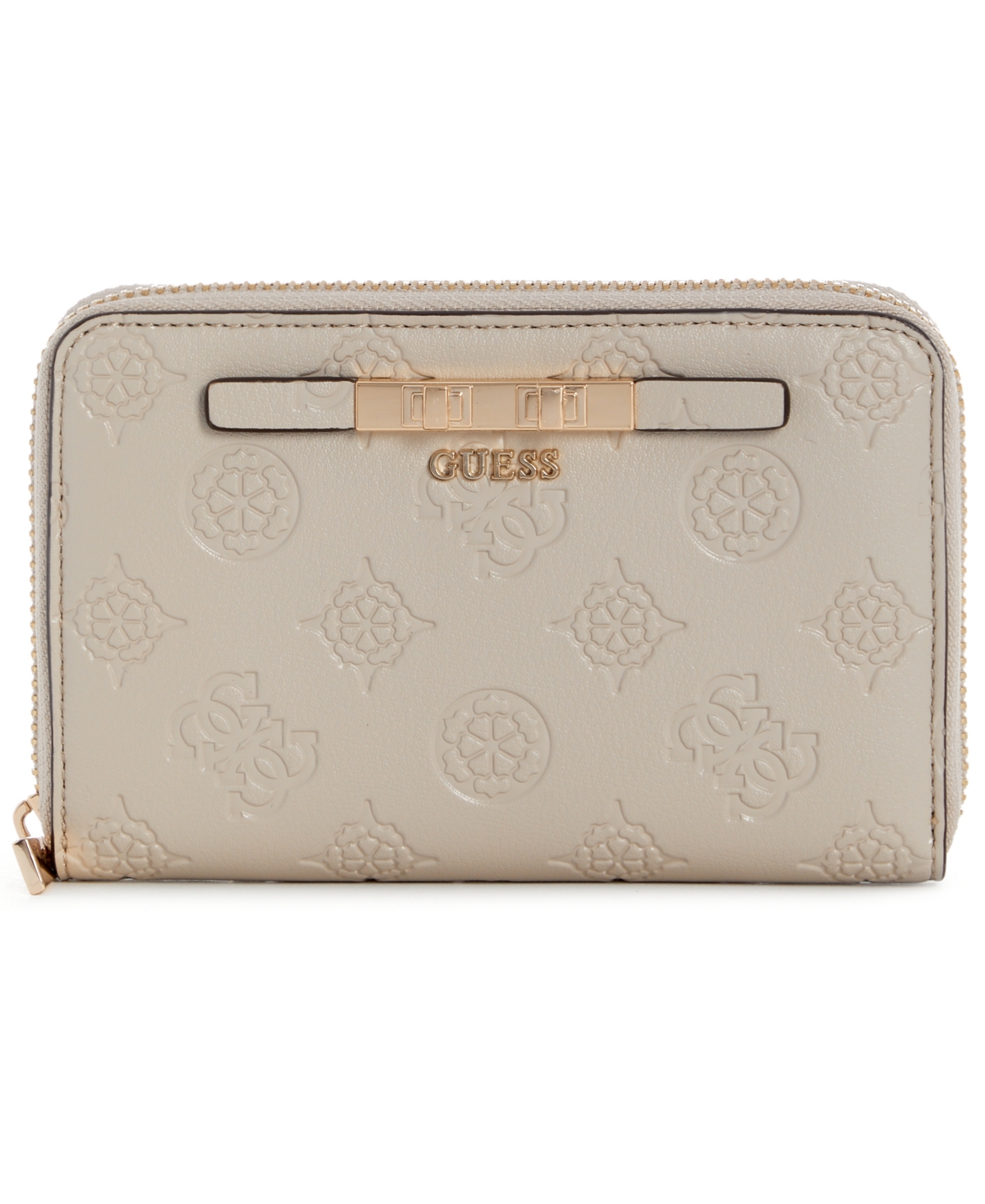 Click here for Guess Carmella Mini Zip Around Wallet - Bone Logo prices