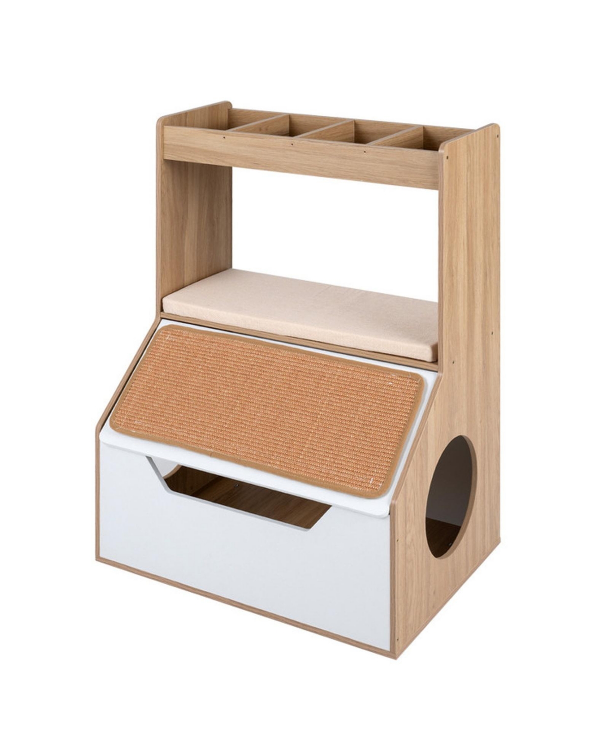 Click here for Hongge 3-in-1 Hidden Litter Box Enclosure Cabinet... prices