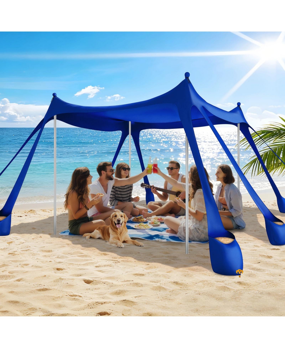 Click here for Aofar Beach Tent Sun Shelter Pop Up Sandbags Campi... prices
