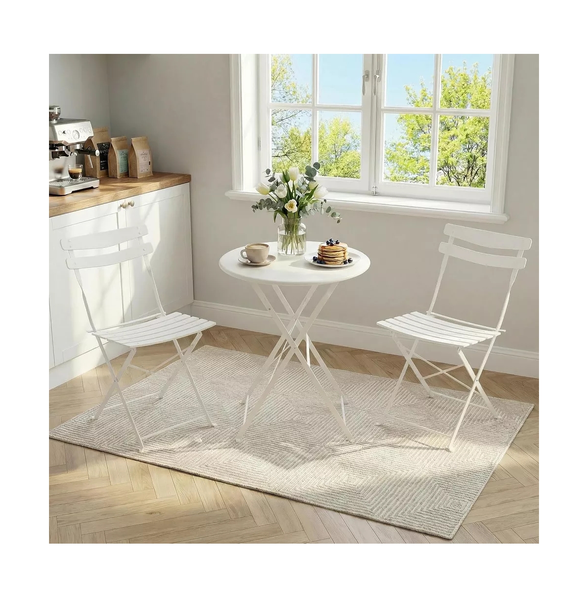 Click here for homfan Bistro Chairs Set of 2 â Folding Patio Ch... prices