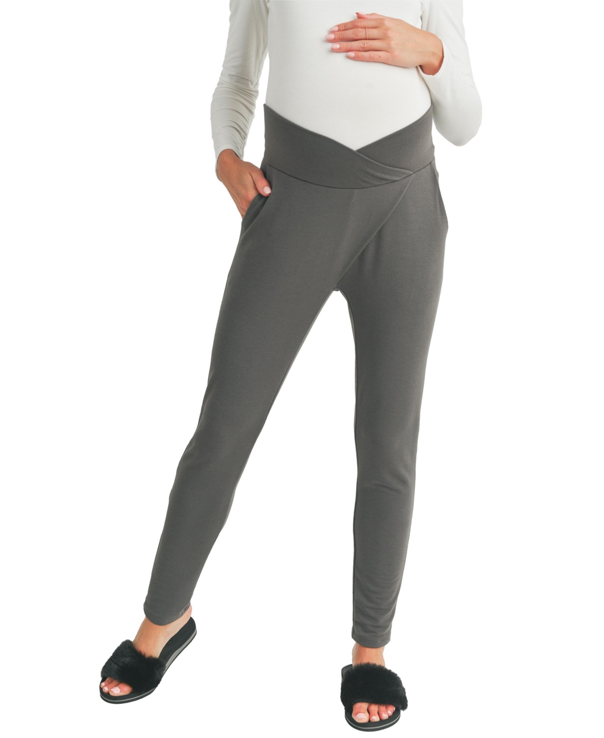 Click here for Hello Miz Womens Under Bump Jogger Pants with Pock... prices