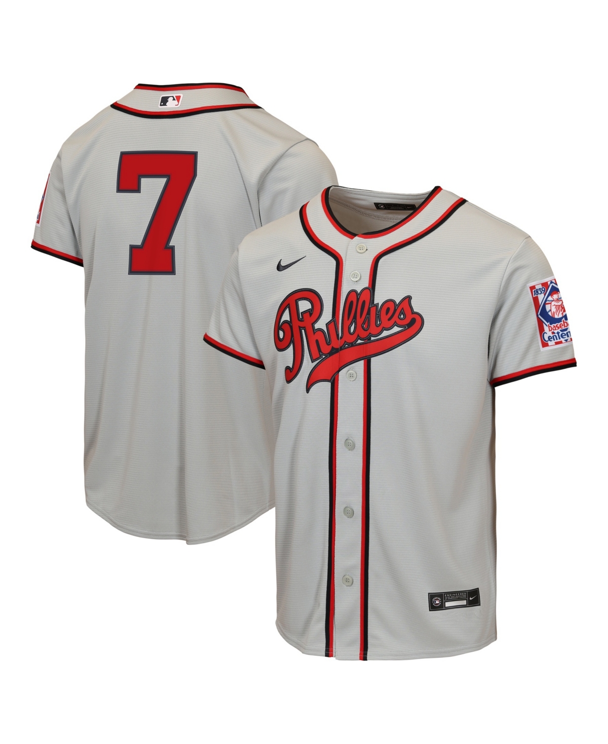 Click here for Nike Big Boys and Girls Trea Turner Gray Philadelp... prices
