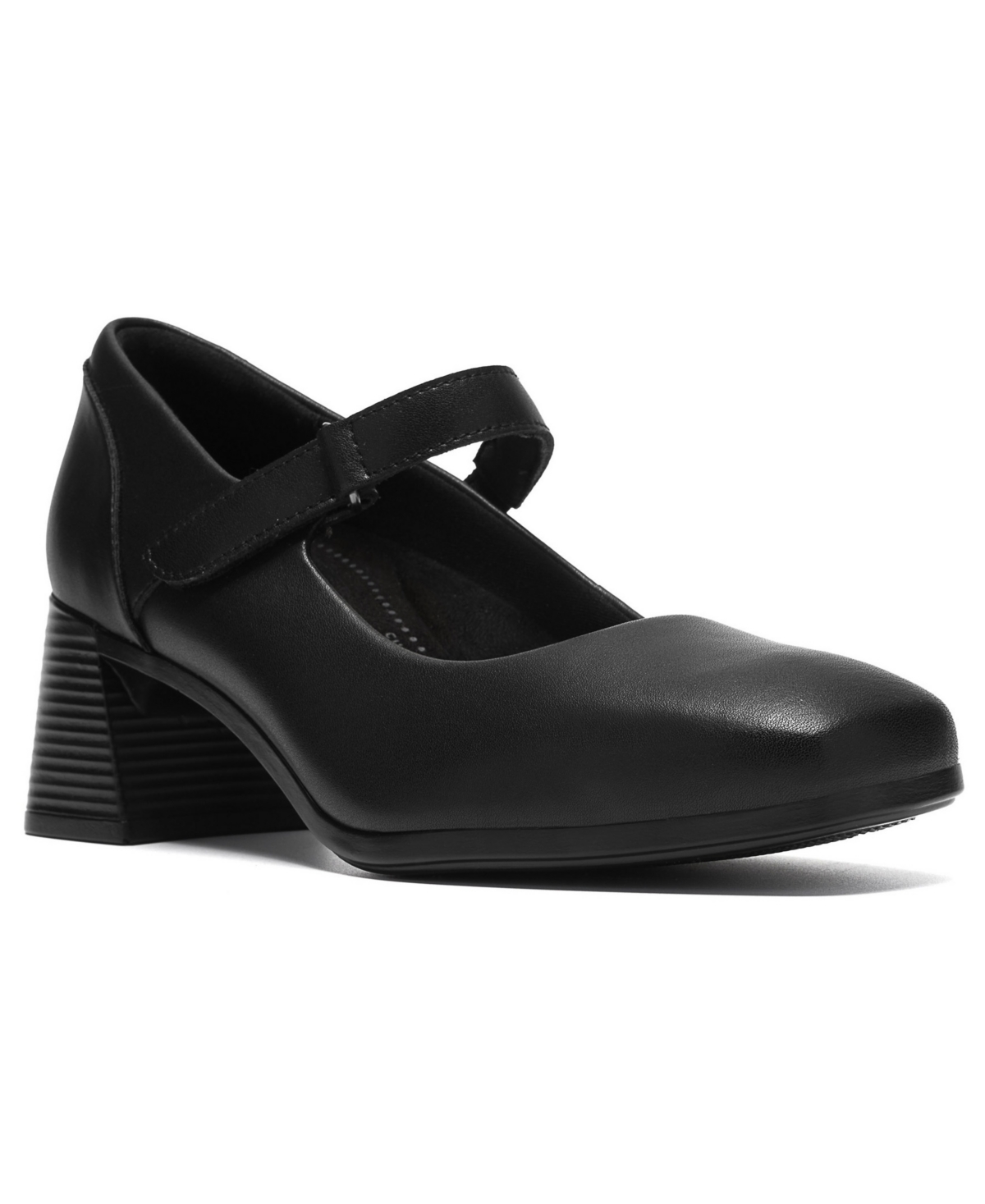 Click here for Clarks Womens Marriann Jane Square Toe Pumps - Bla... prices