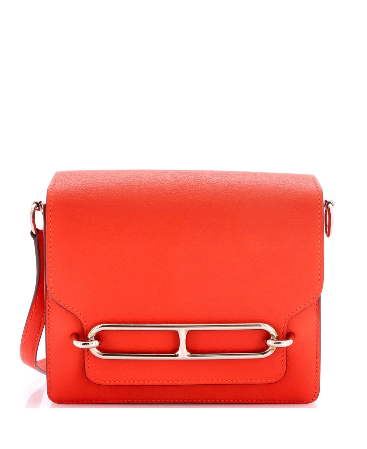 Click here for Pre-Owned Hermes 18 Roulis Bag Evercolor - Orange prices