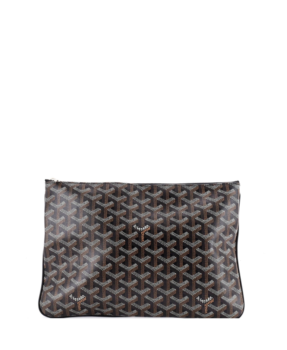 Click here for Pre-Owned Goyard Mm Senat Zip Pouch Coated Canvas... prices