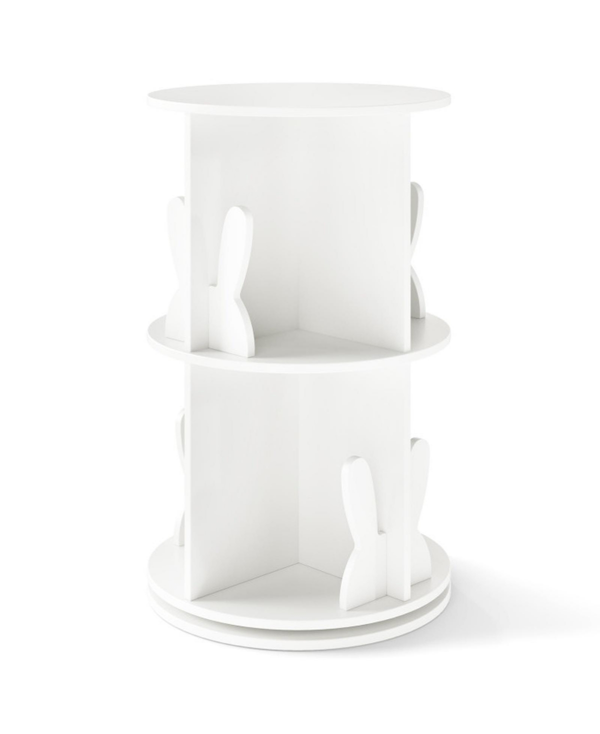 Click here for Sugift 2-Tier Freestanding Kids Rotating Bookshelf... prices