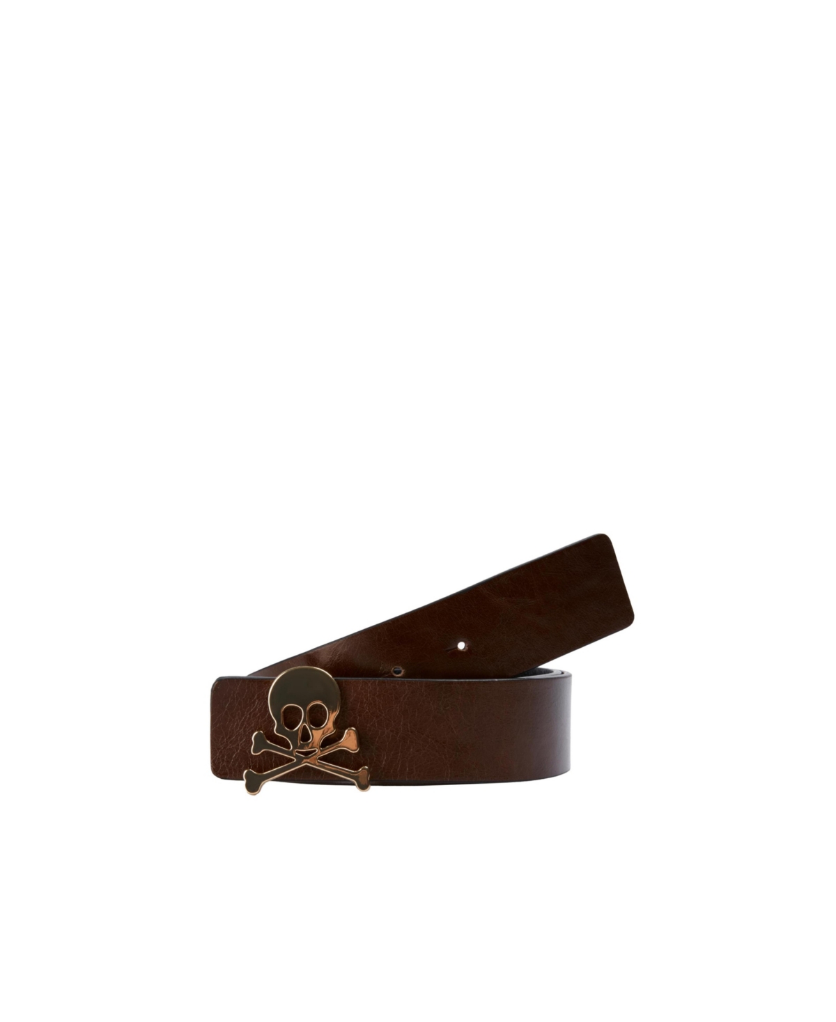Click here for Scalpers Spring Skull Leather Belt - Blackbrown prices