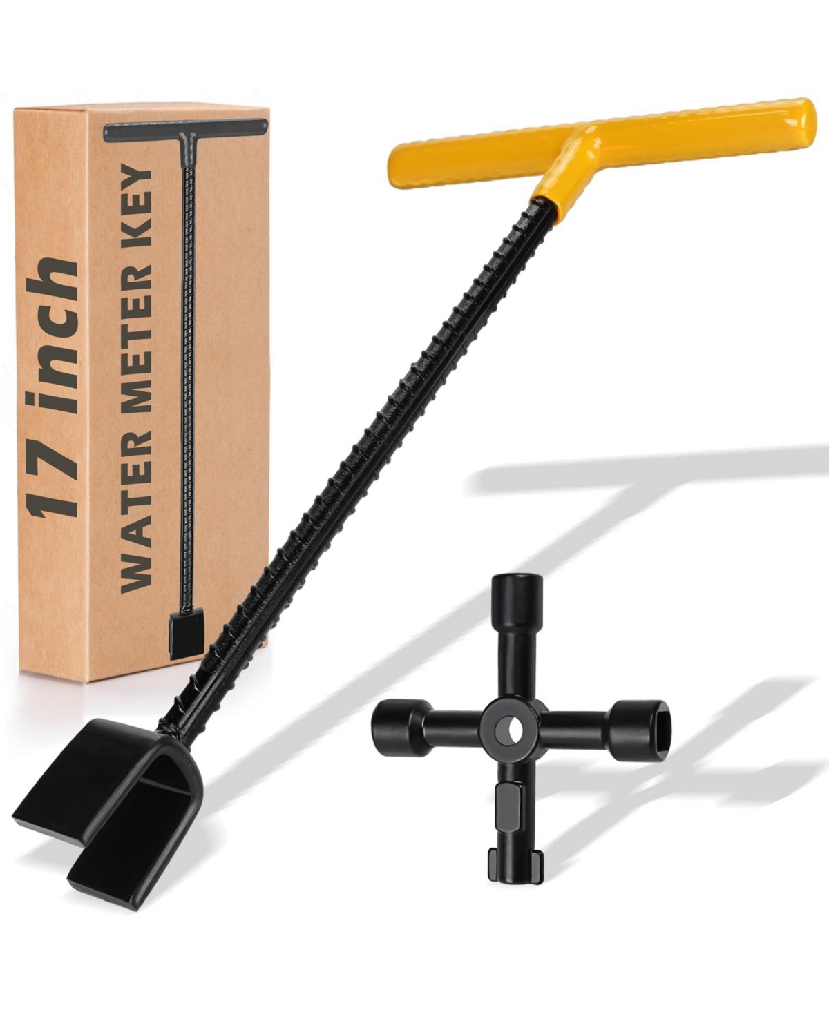 Click here for Xdovet Water Meter Key 4 Way Shut Off Valve Wrench... prices