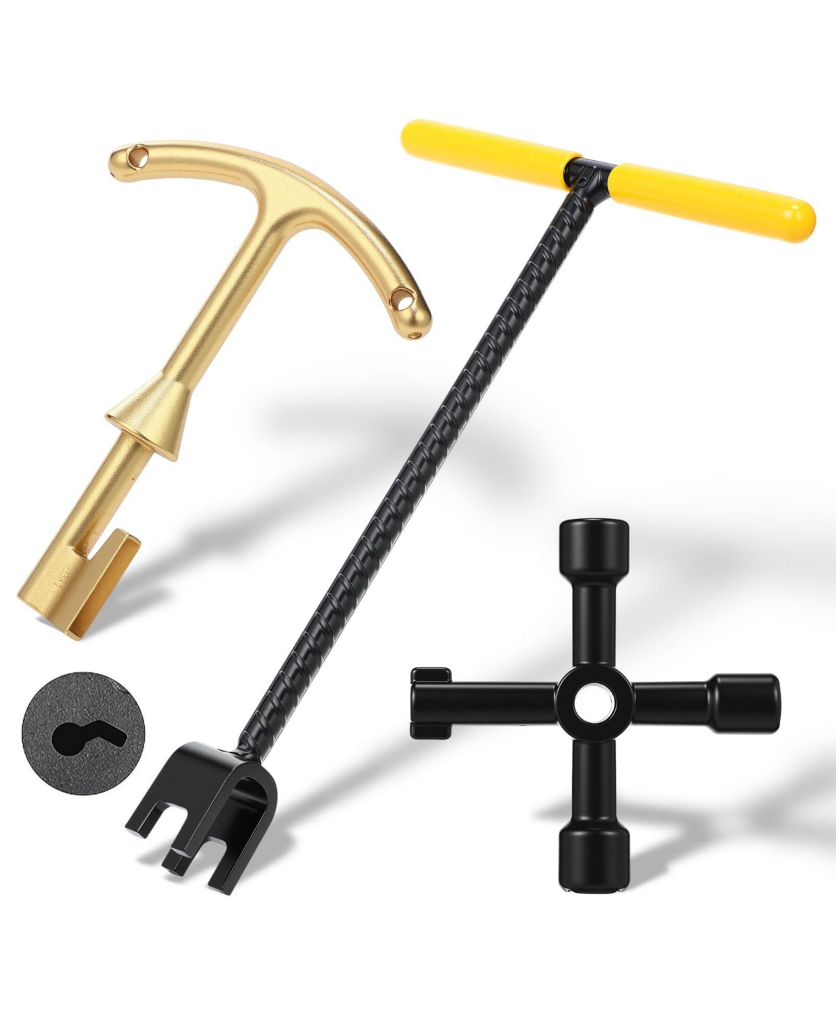 Click here for Xdovet Water Meter Key Steel Wrench T-Handle 4-Way... prices