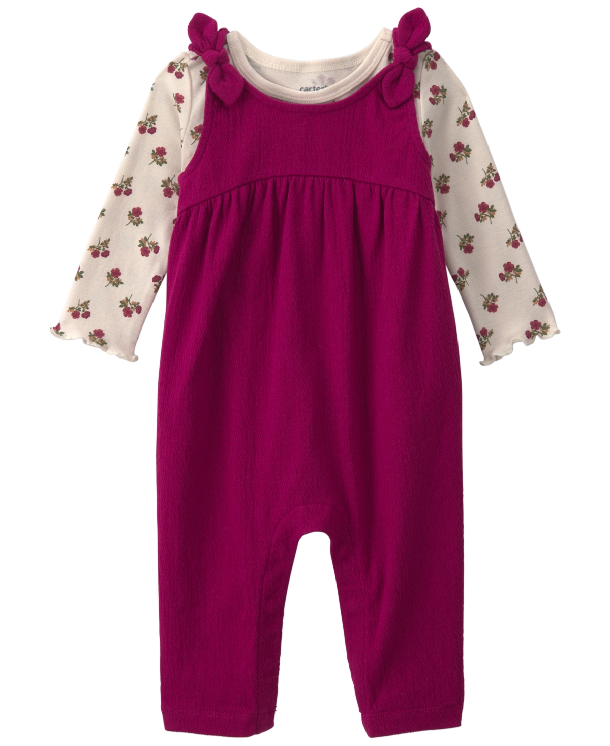 Click here for Carters Baby Girls Long-Sleeve Top and Floral Over... prices
