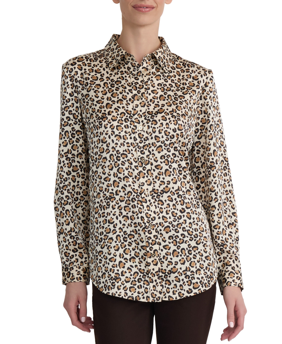 Click here for Jones New York Womens Utility Collared Long-Sleeve... prices