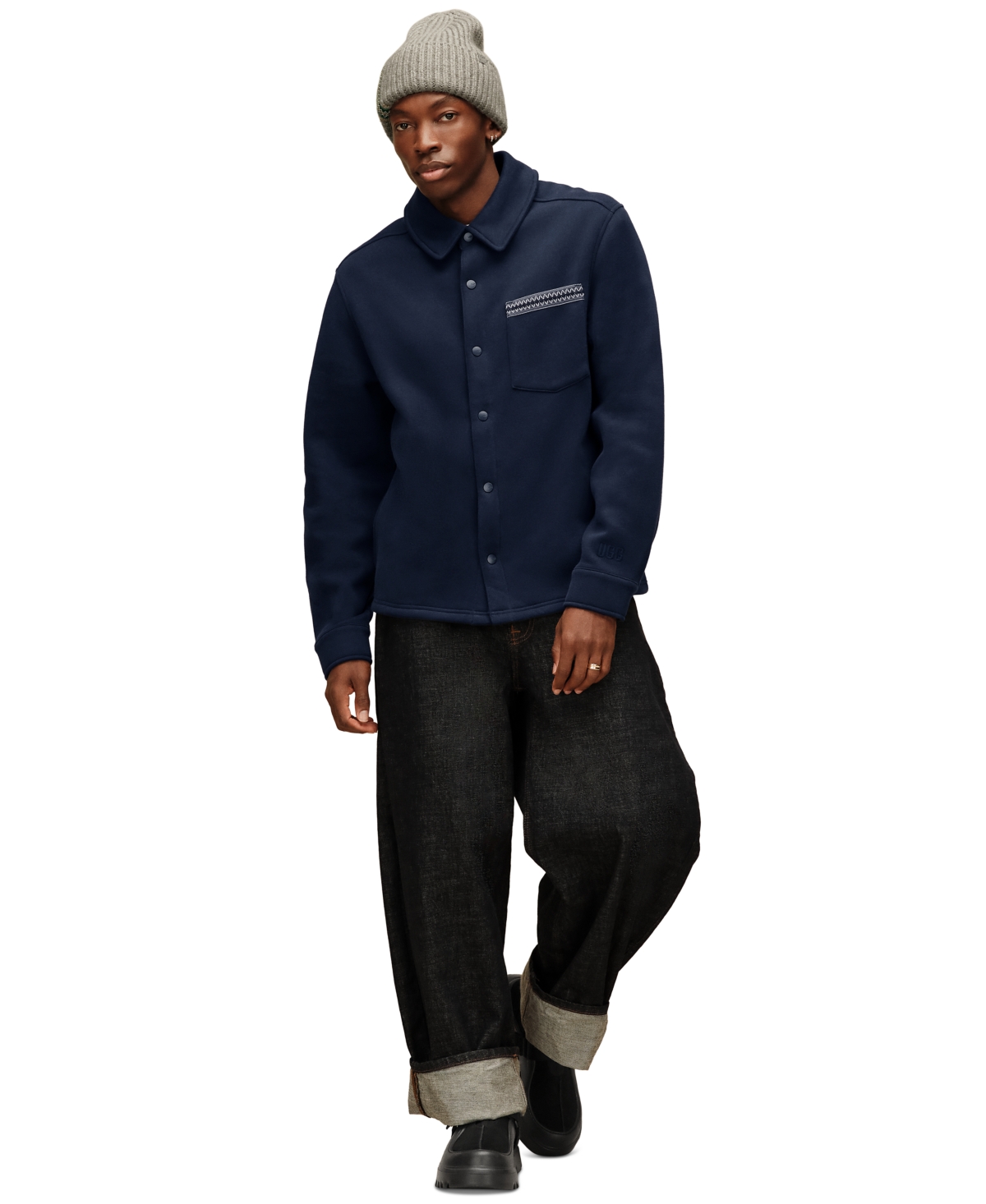 Click here for Ugg Mens Tasman Relaxed-Fit Shirt Jacket - Mariner prices