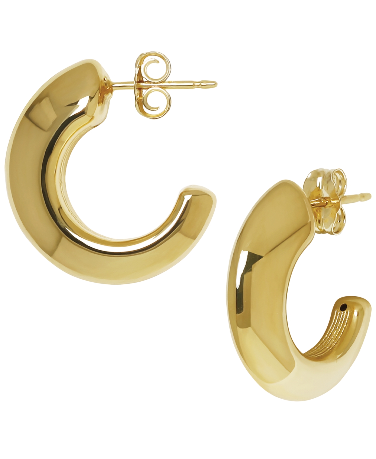 Click here for Macys Sculptured Large Ram Horn Hoop Earrings in 1... prices