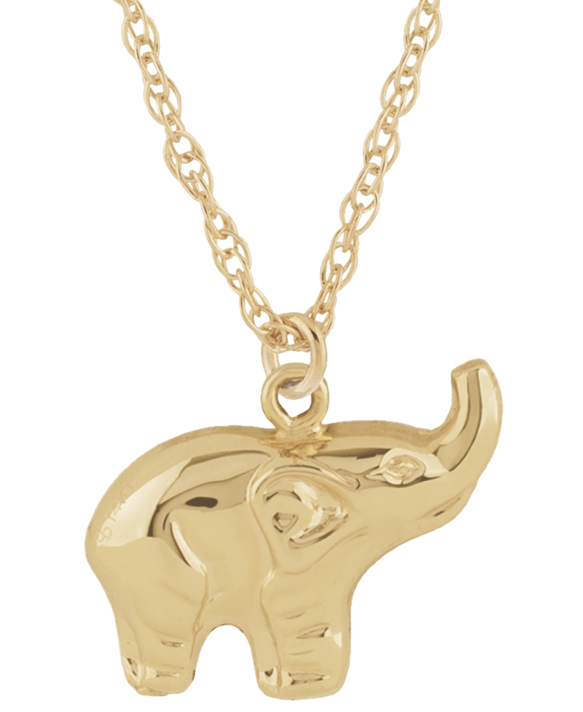 Click here for Macys Elephant Charm Necklace in 14k Yellow Gold -... prices