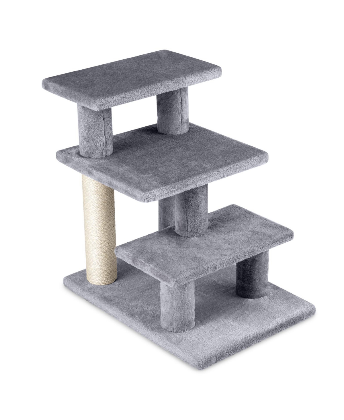 Click here for Sugift 3-Tier Cat Stairs 19 in Plush Steps with Sc... prices
