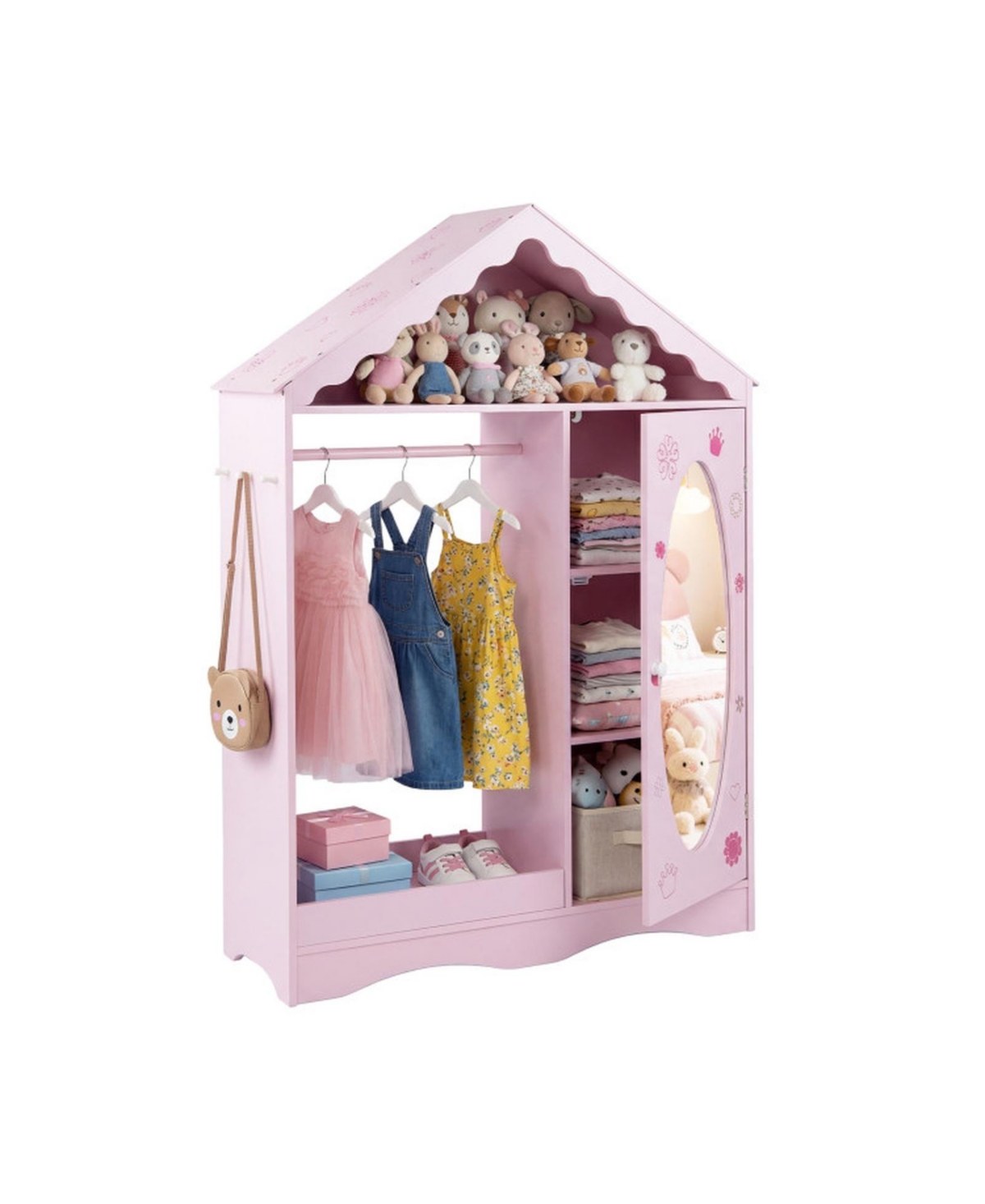 Click here for Sugift Kids Dress Up Storage Wardrobe Closet with... prices