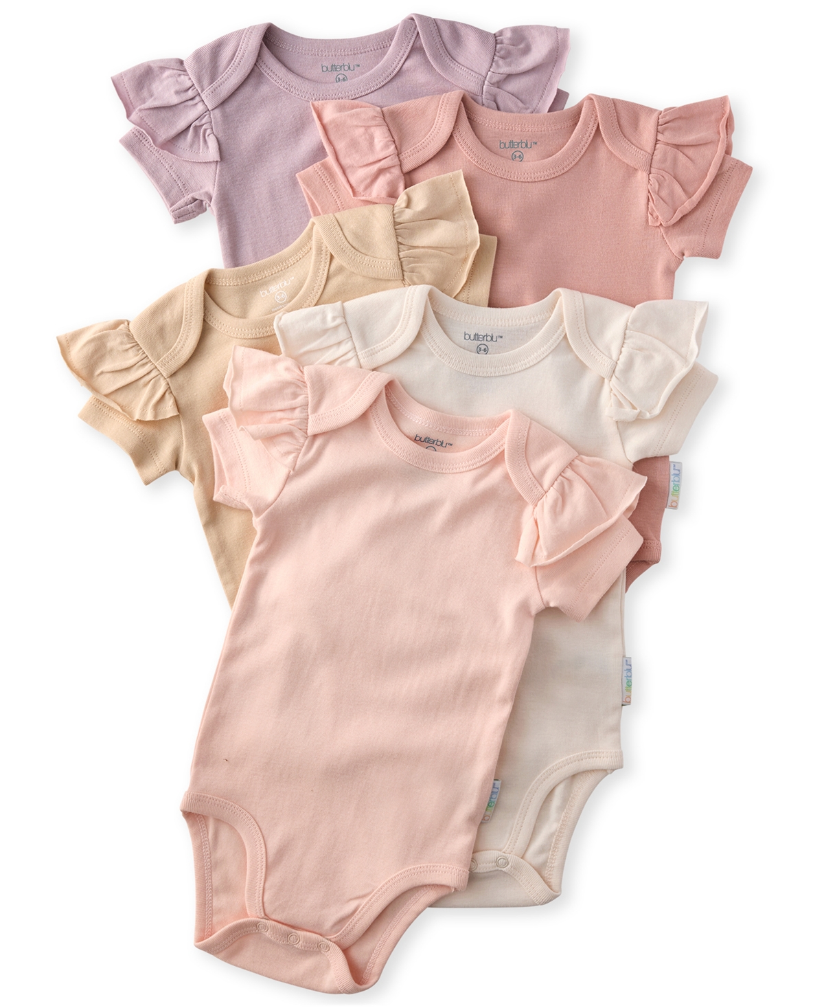 Click here for butterblu Baby Girls Rory Ruffle Shoulder Bodysuit... prices