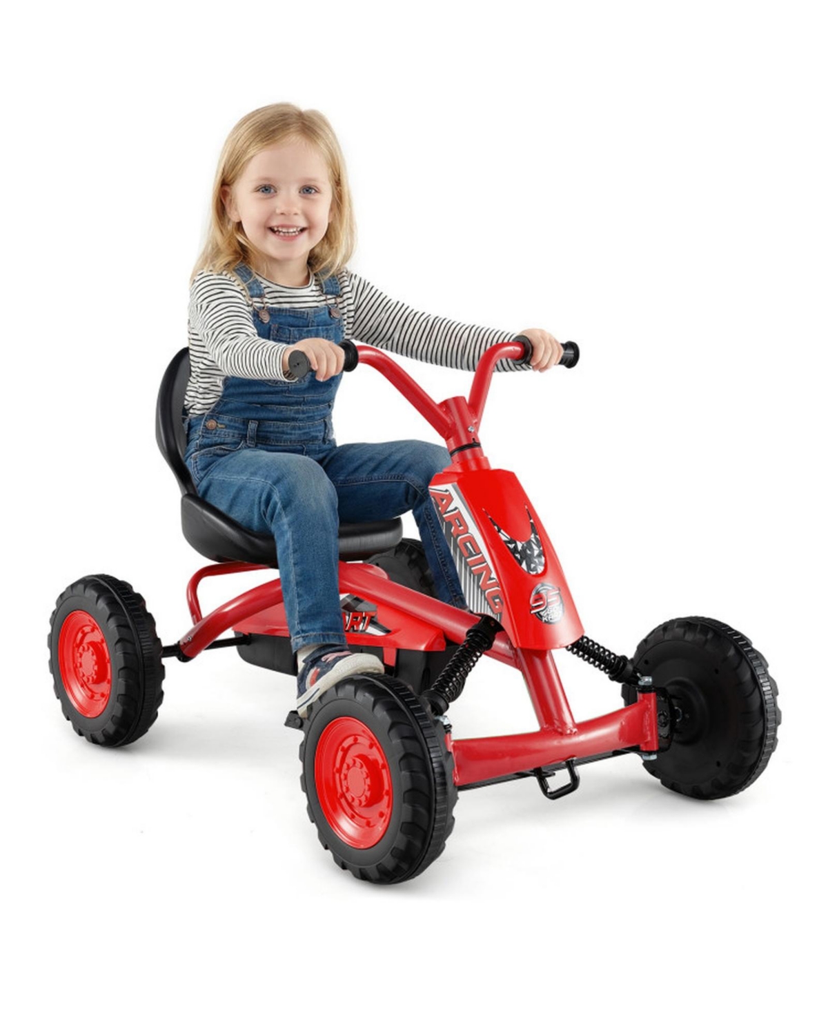 Click here for Sugift Kids 4-Wheel Go Kart with Adjustable Seat a... prices