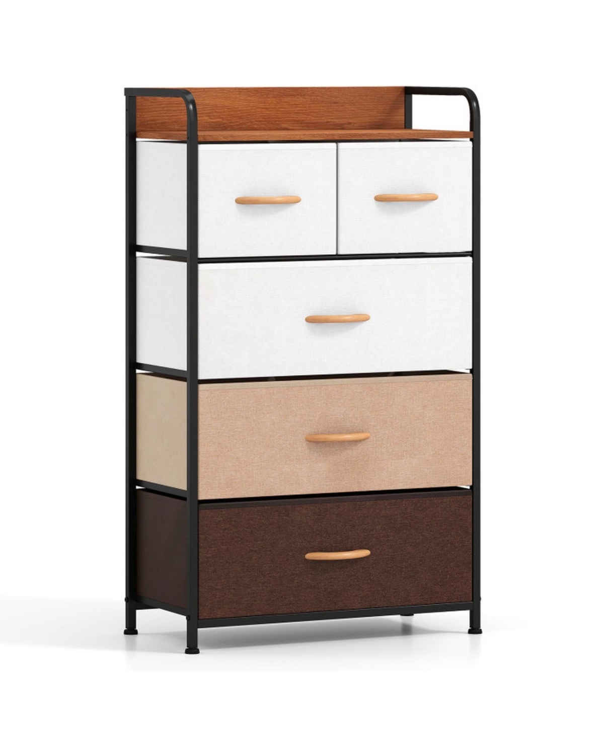 Click here for Sugift 5-Drawer Fabric Dresser with Removable Fabr... prices