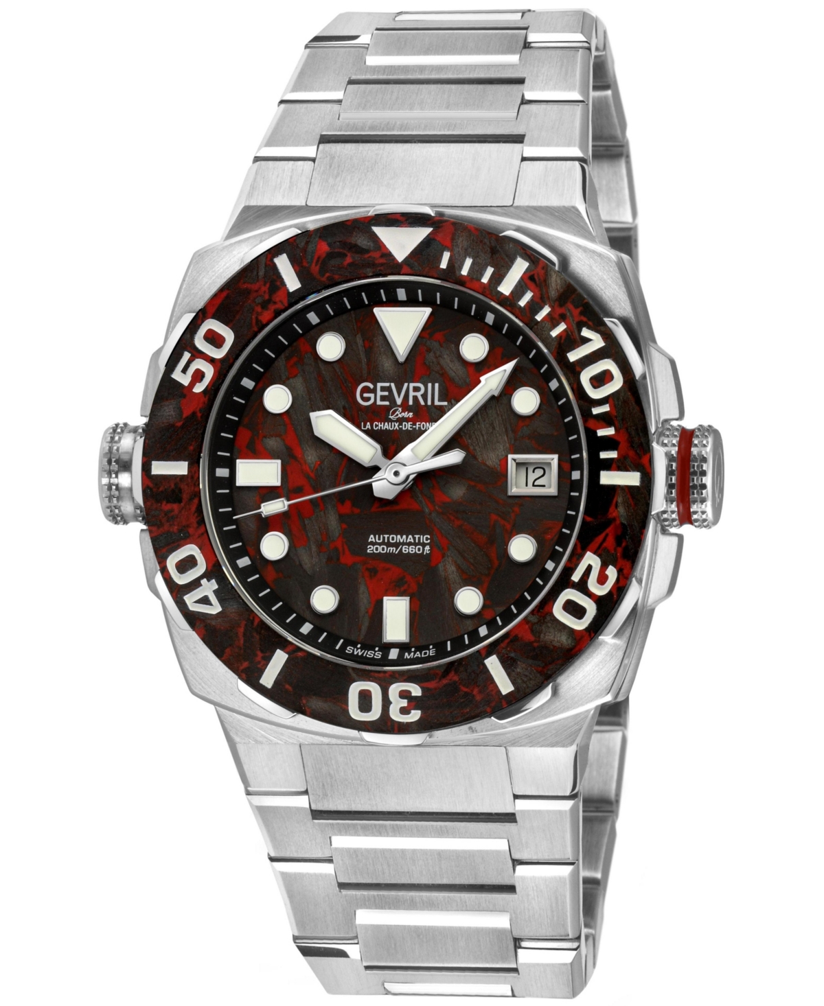 Click here for Gevril Mens Swiss Made Fortuna Swiss Automatic Sil... prices