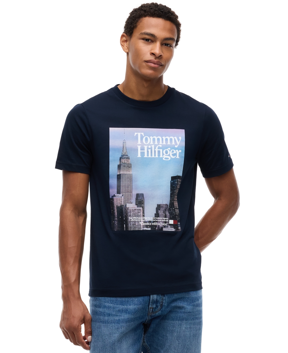 Click here for Tommy Hilfiger Mens Ny Landscape Photo T-Shirt - N... prices
