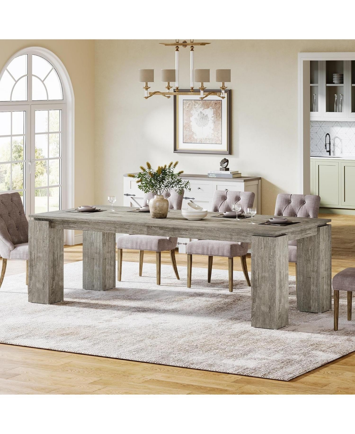 Click here for Tribesigns 86 Large Dining Table for 8-10  Extra L... prices