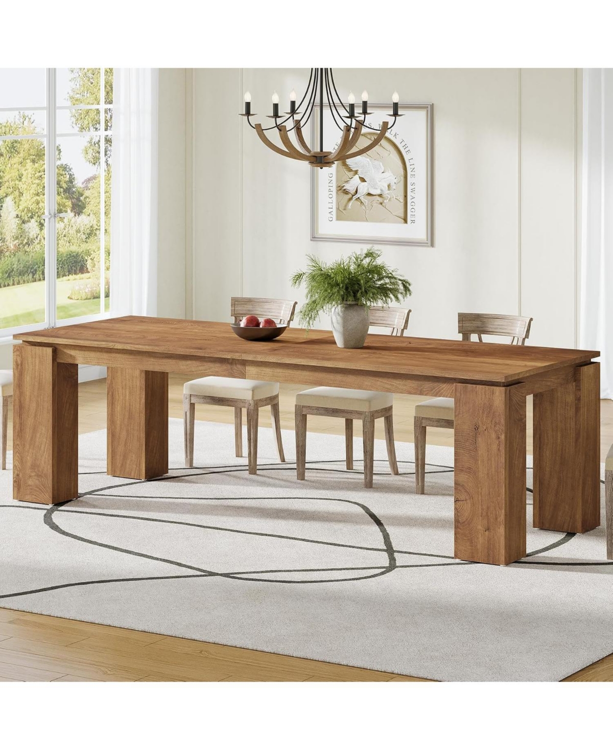 Click here for Tribesigns 86 Large Dining Table for 8-10  Extra L... prices