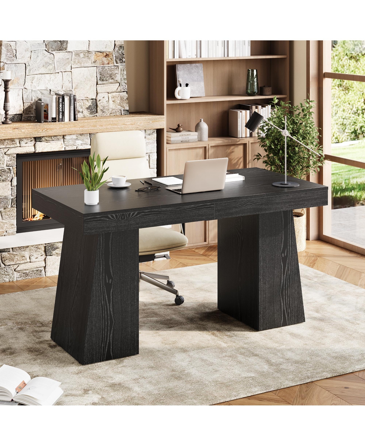 Click here for homfan Spacious Modern Computer Desk with Drawers... prices