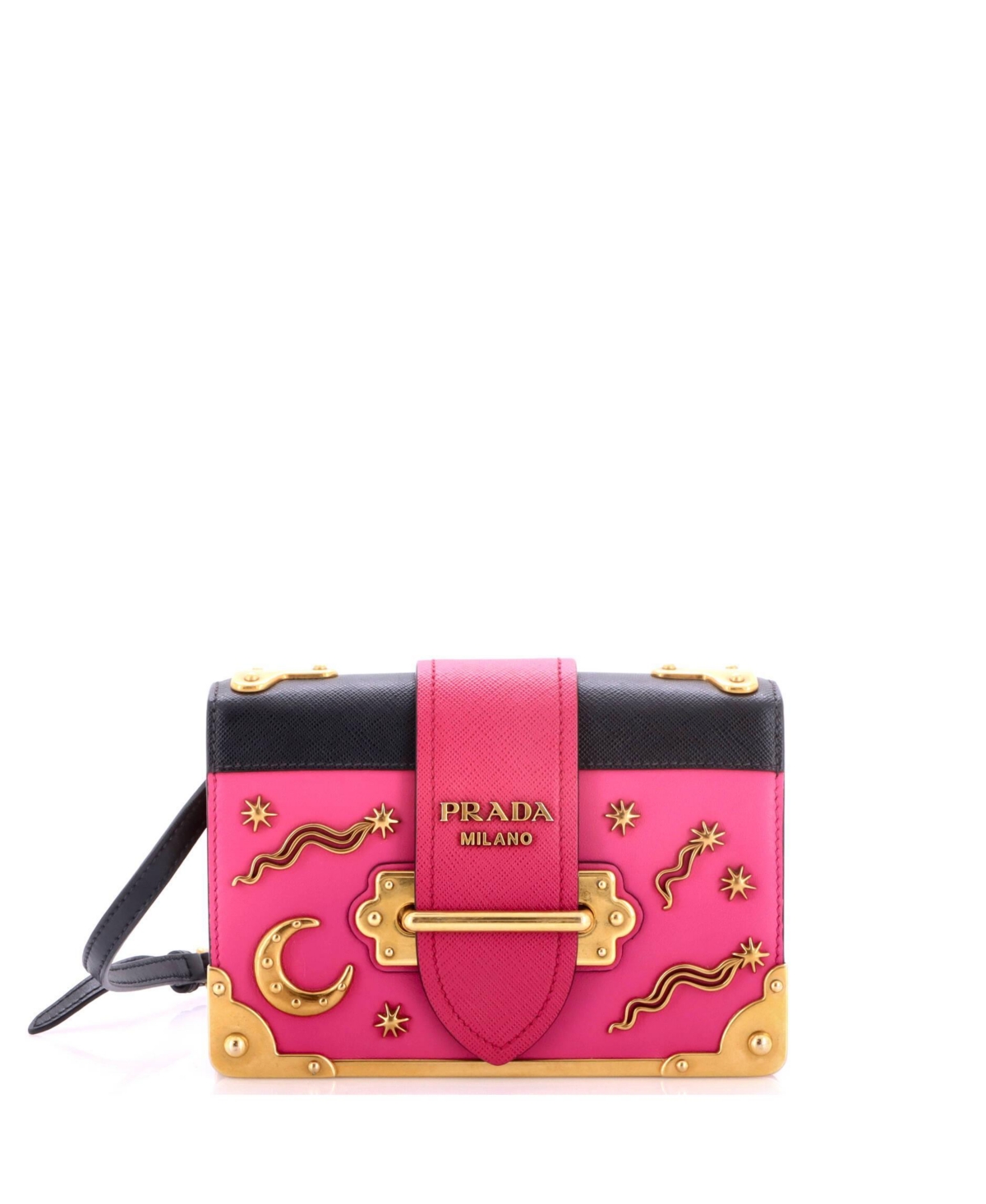 Click here for Pre-Owned Prada Small Cahier Crossbody Bag Embelli... prices