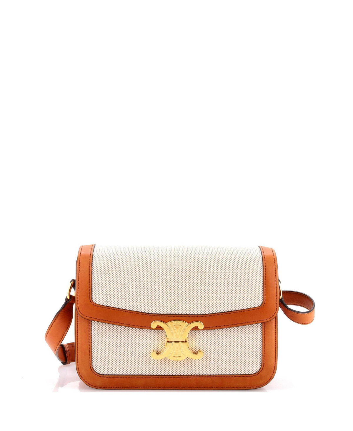 Click here for Pre-Owned Celine Medium Triomphe Shoulder Bag Canv... prices