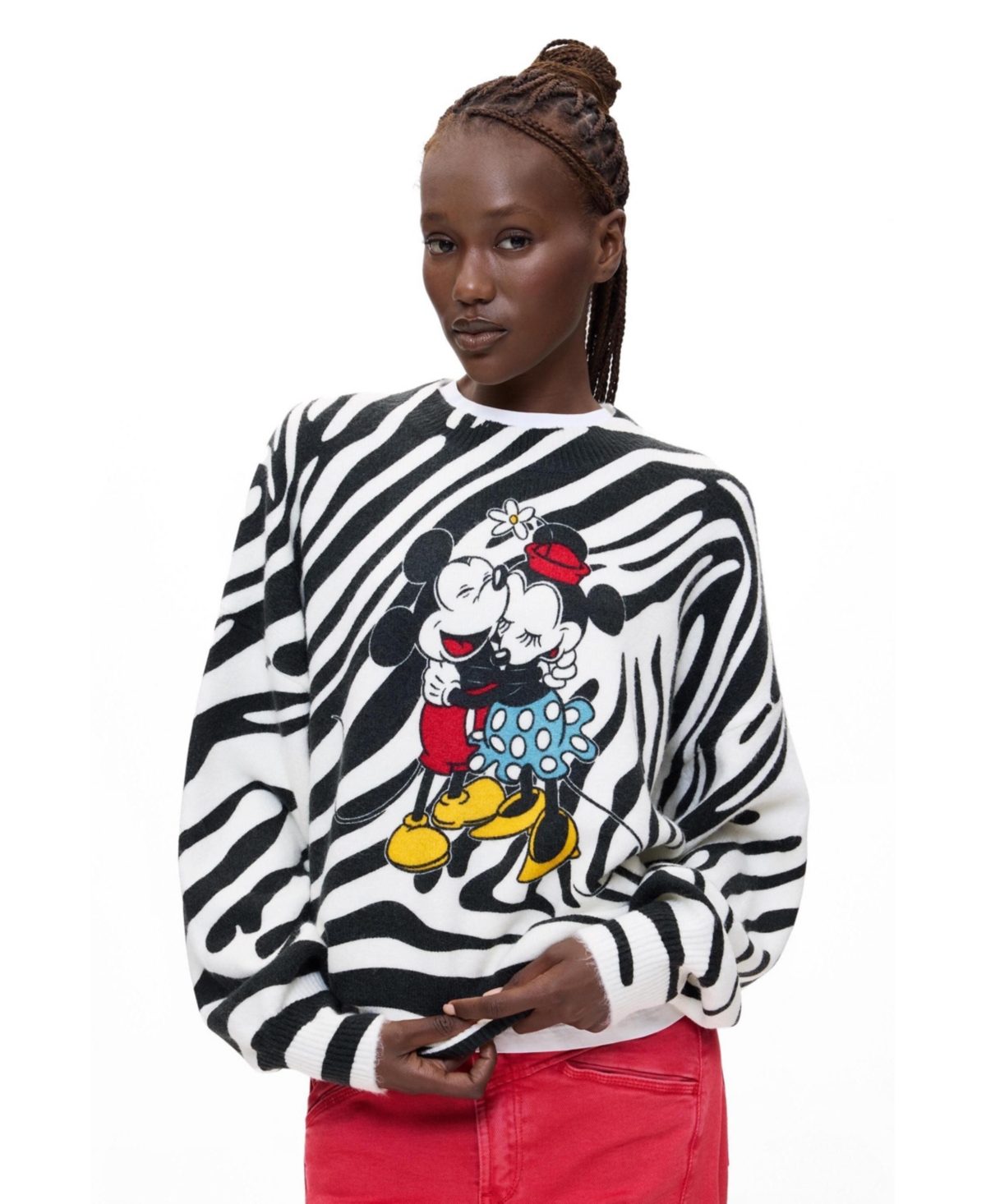 Click here for Desigual Womens Disney Printed Sweater - Off white prices