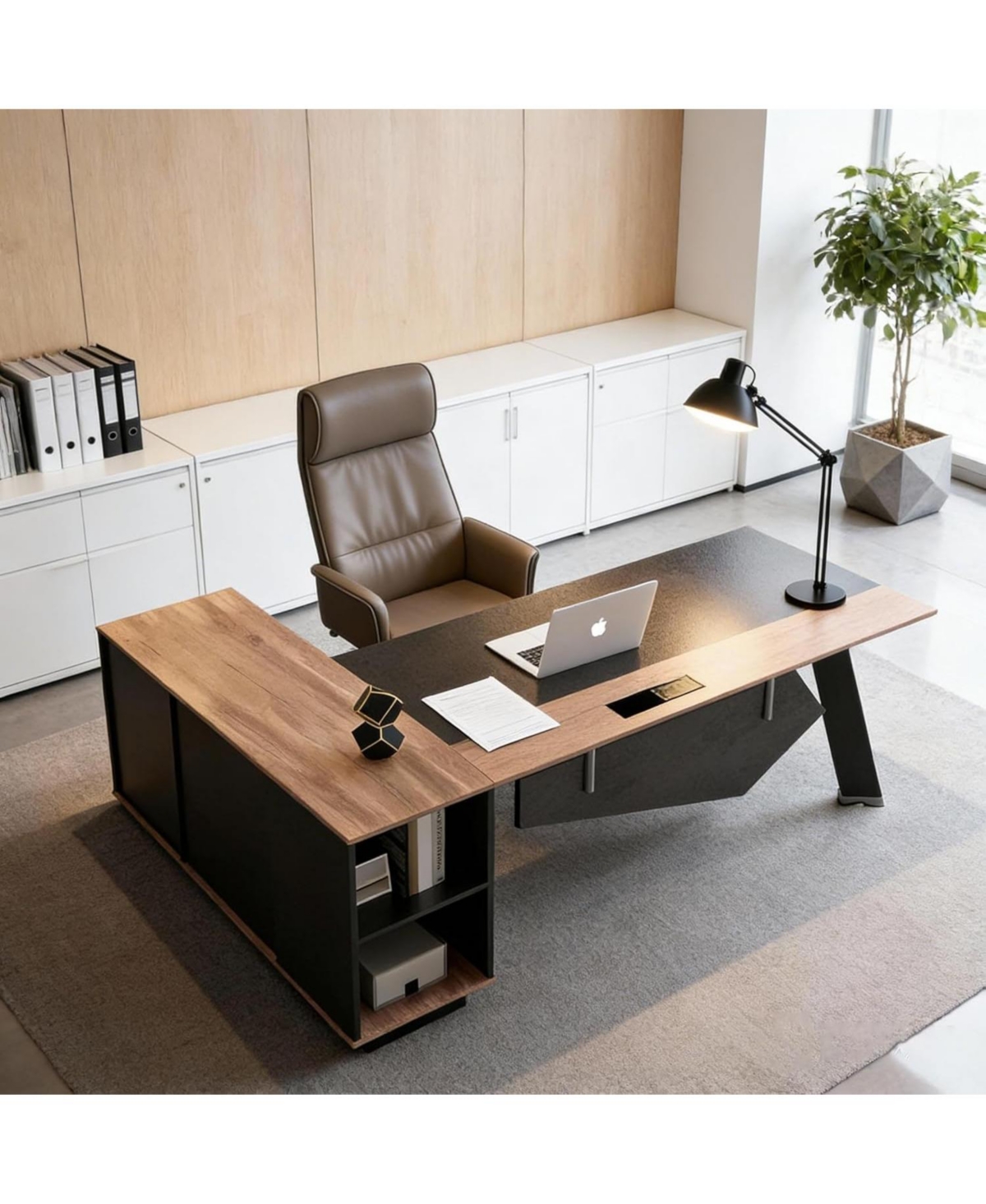 Click here for Logicfox 63 L Shaped Reversible Office Desk with l... prices
