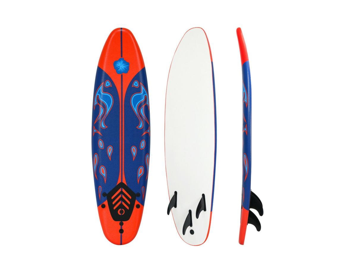 Click here for Hikeen 6 Feet Surfboard with 3 Detachable Fins - R... prices