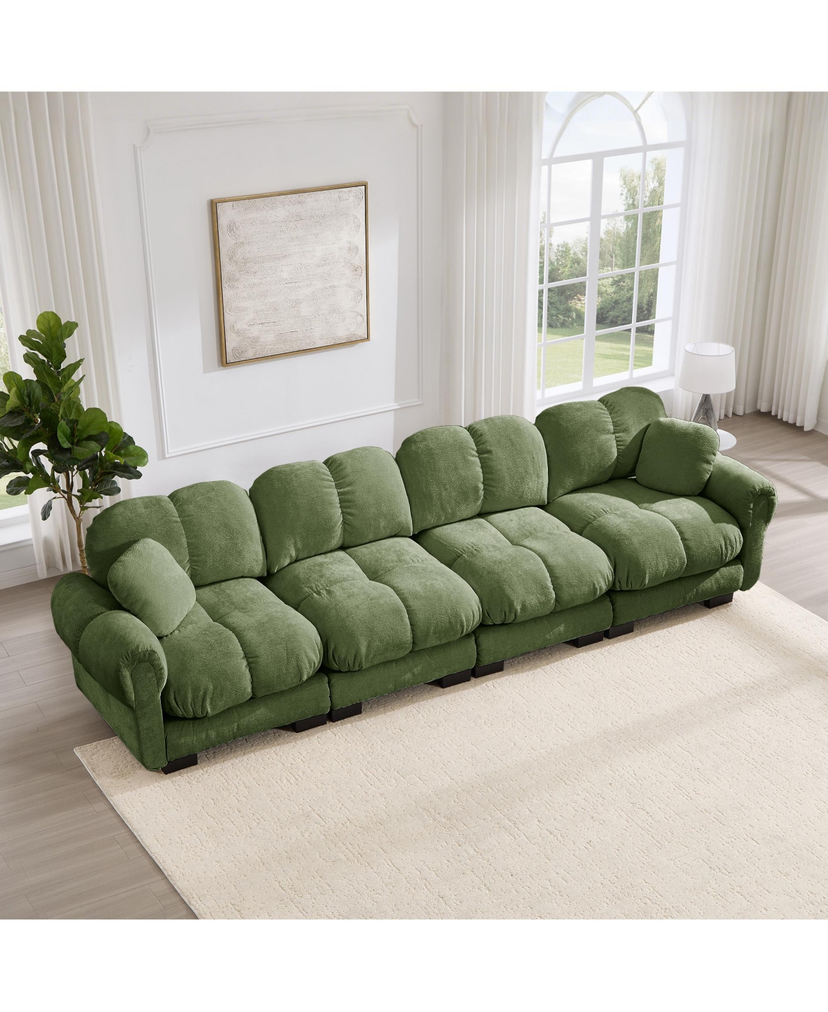 Click here for Boyel Living Chenille Cloud 4-Seater Sofa Exquisit... prices
