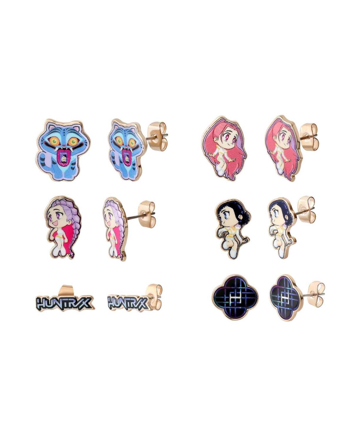 Click here for K-Pop Demon Hunters Earrings Set 6 Pairs Official... prices