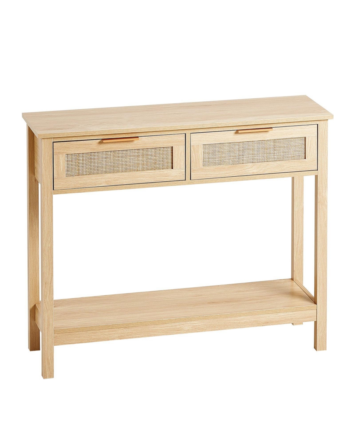 Click here for Slickblue Rattan Accent Console Table with Drawers... prices