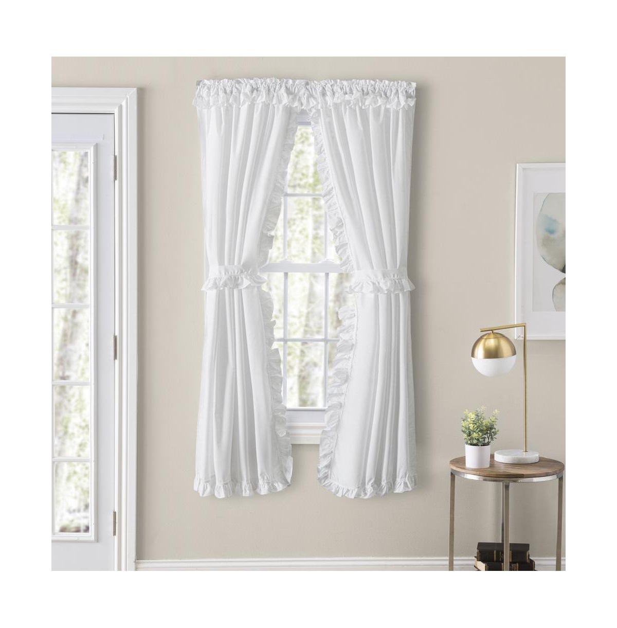 Click here for Ellis Curtain Classic Narrow Ruffle 2-Piece Rod Po... prices