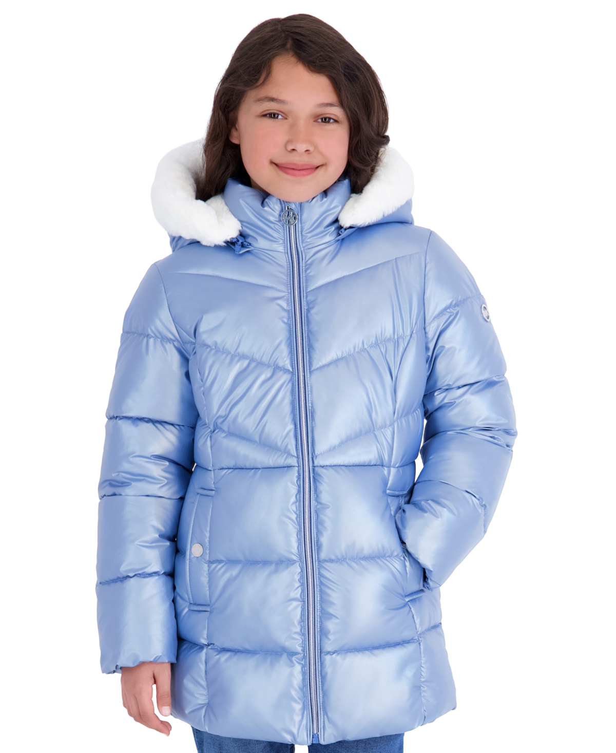 Click here for Michael Kors Big Girls 2T-5T Pearlized Fabric Stad... prices
