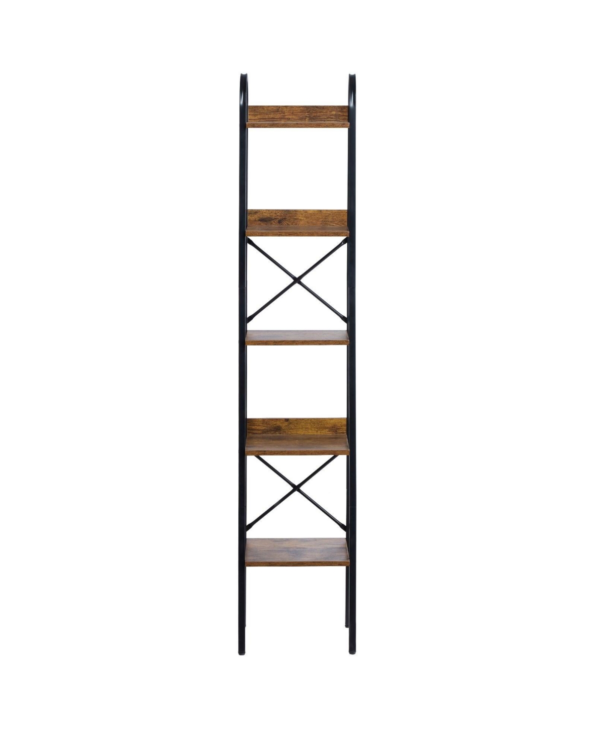 Click here for Slickblue Tall Narrow Metal Bookcase with Rustic O... prices